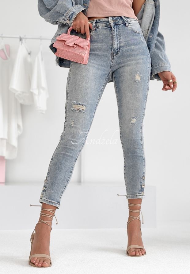 Džíny skinny Never Forgotten světle modré - Internetový obchod Andzela